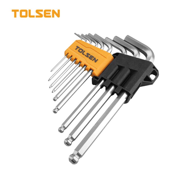 9PCS BALL POINT LONG ARM HEX KEY SET - TOLSEN® Tools