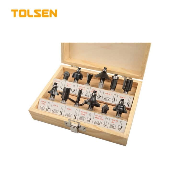 12PCS CARBIDE ROUTER BITS SET - TOLSEN® Tools