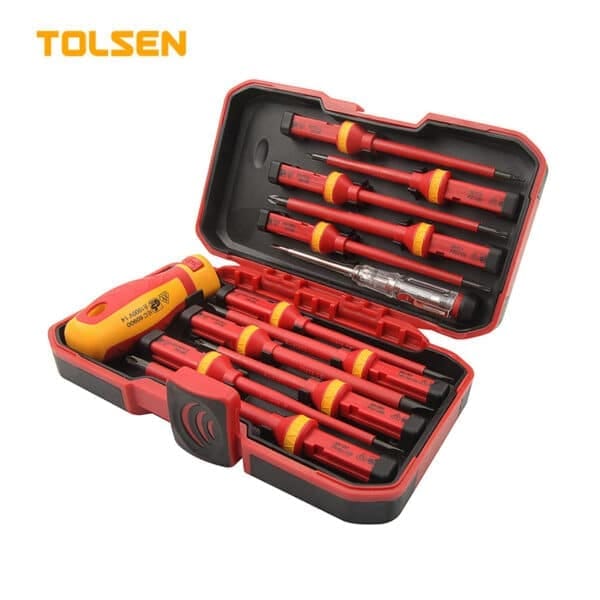13PCS VDE INSULATED SCREWDRIVER SET - TOLSEN® Tools 13PCS VDE INSULATED SCREWDRIVER SET - TOLSEN® Tools