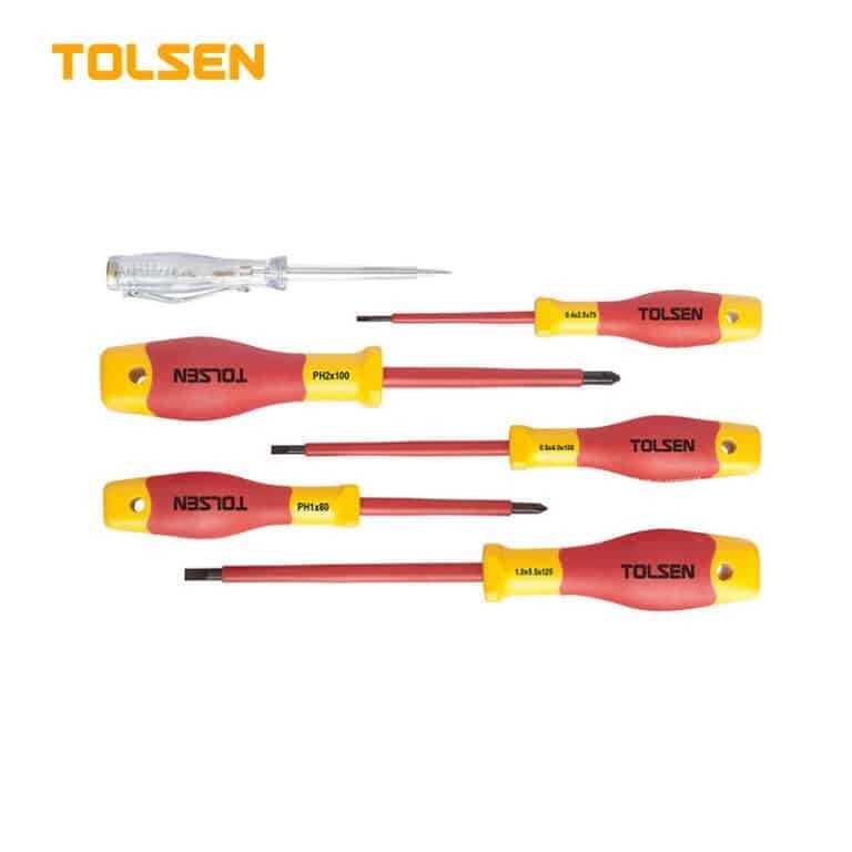 6PCS INSULATED OPEN END SPANNER SET - TOLSEN® Tools