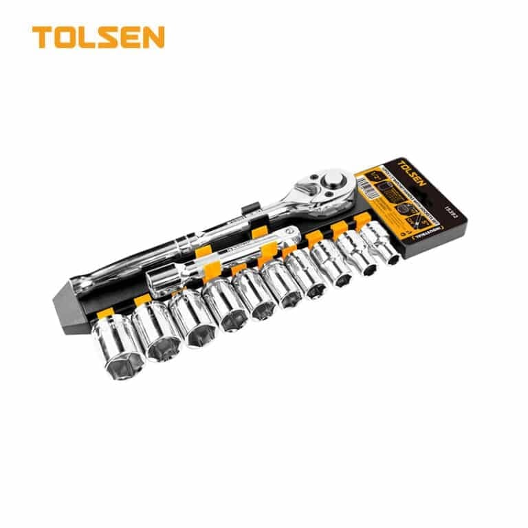 12PCS 1/2" RATCHET HANDLE WITH SOCKETS SET - TOLSEN® Tools