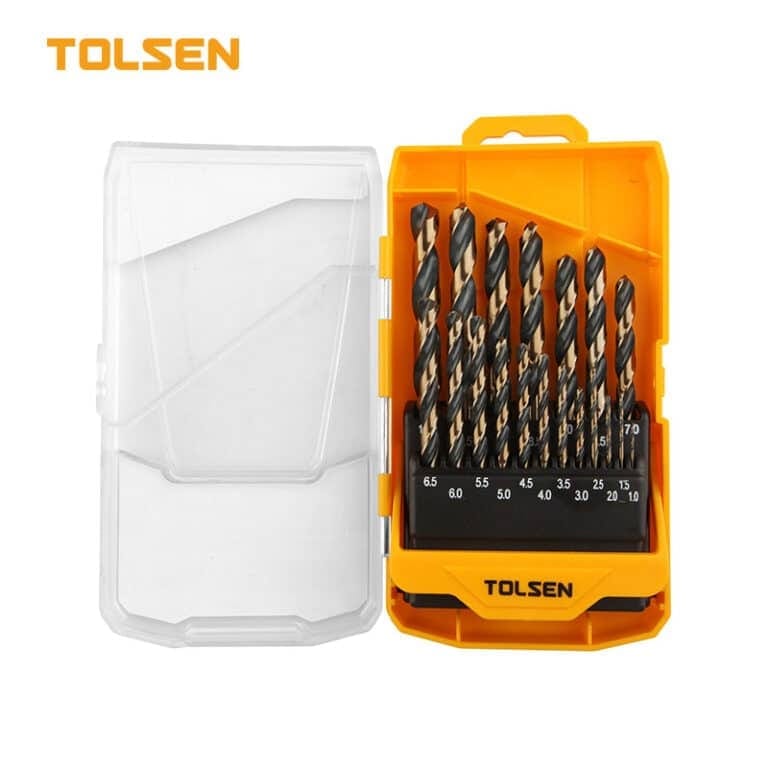 19PCS BLACK & GOLD HSS TWIST DRILL BITS SET (INDUSTRIAL) - TOLSEN® Tools