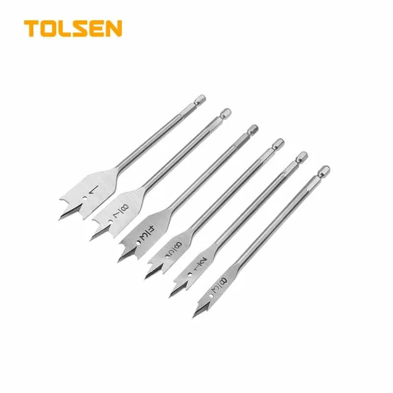 6PCS FLAT WOOD BITS SET TOLSEN TOOLS