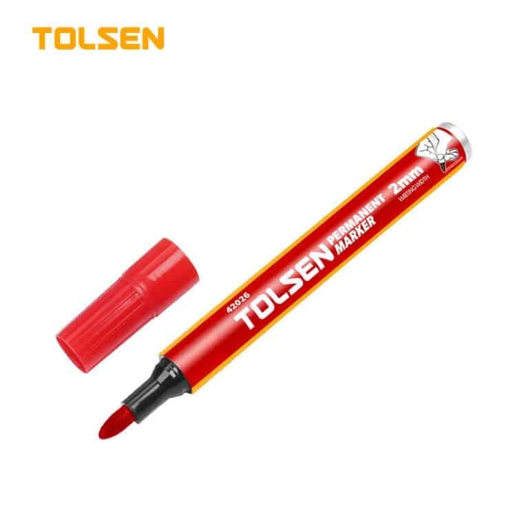 PERMANENT MARKER, RED - TOLSEN® Tools