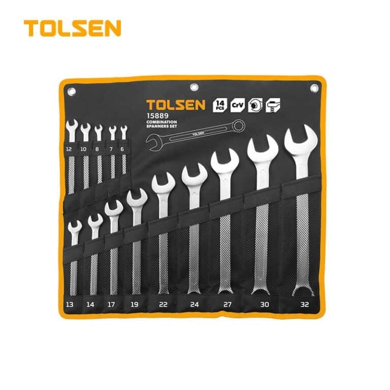 14PCS COMBINATION SPANNER SET - TOLSEN® Tools
