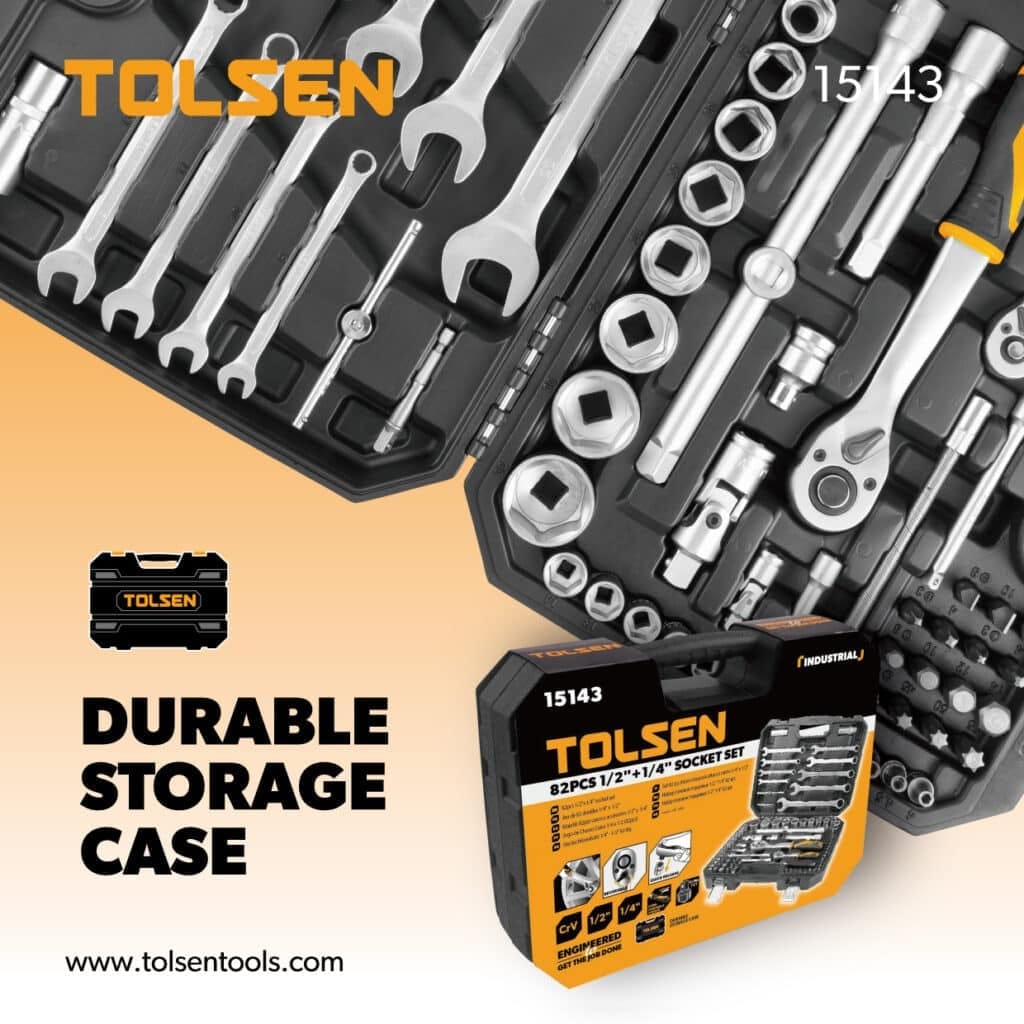 82PCS SOCKET SET (INDUSTRIAL) - TOLSEN® Tools