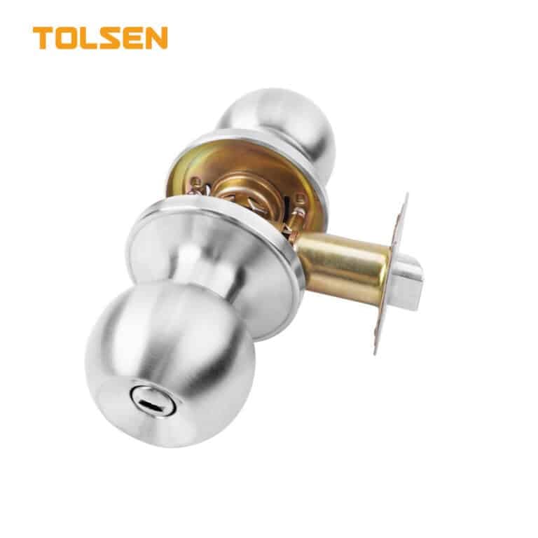 SATIN STAINLESS STEEL TUBULAR KNOB LOCK (PRIVACY) - TOLSEN® Tools