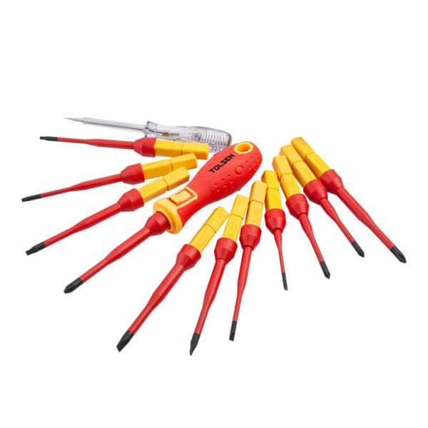 13PCS VDE INSULATED SCREWDRIVER SET (INDUSTRIAL) - TOLSEN® Tools